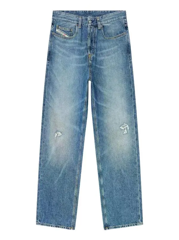 DIESEL® 2001 D-macro Relaxed-fit Denim Jeans - Blue