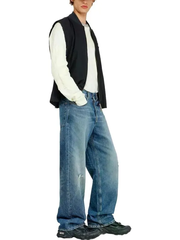 DIESEL® 2001 D-macro Relaxed-fit Denim Jeans - Blue