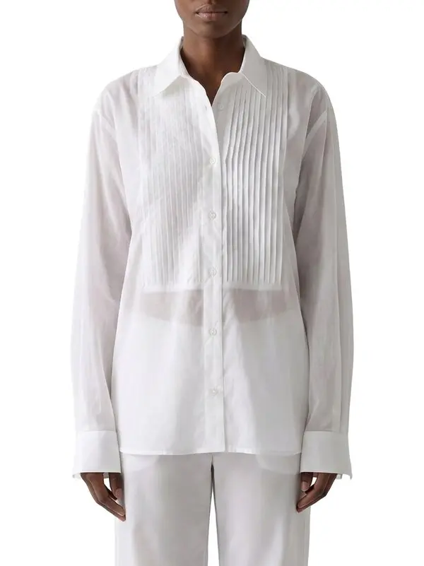 Gimaguas Pintucked Shirt - White