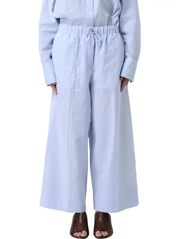 TOTEME Wide Leg Trousers - Gnawed Blue