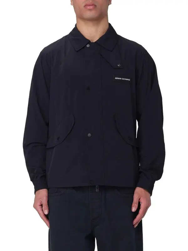 Armani Exchange Logo Jacket - Navy