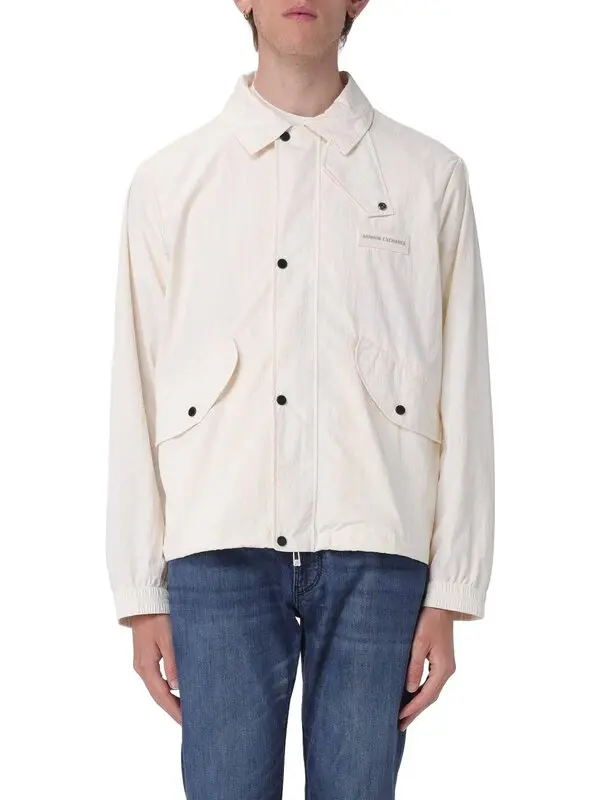 Armani Exchange Logo Jacket - White