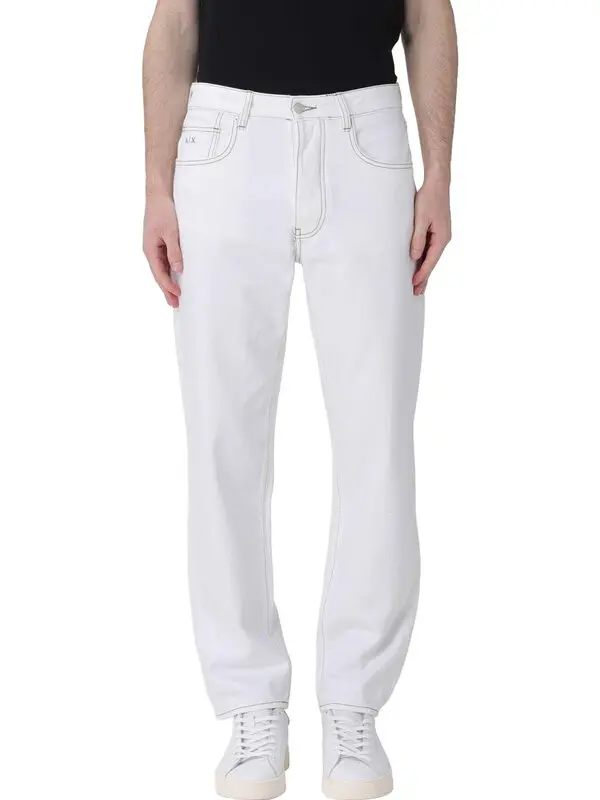 Armani Exchange Straight Leg Jeans - Beige