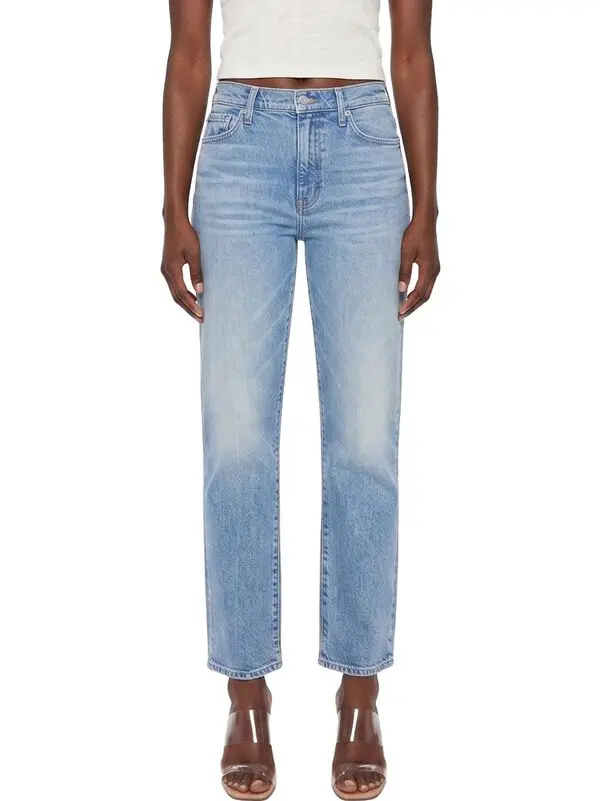 MOTHER Mid-rise Straight Jeans In Denim - Blue