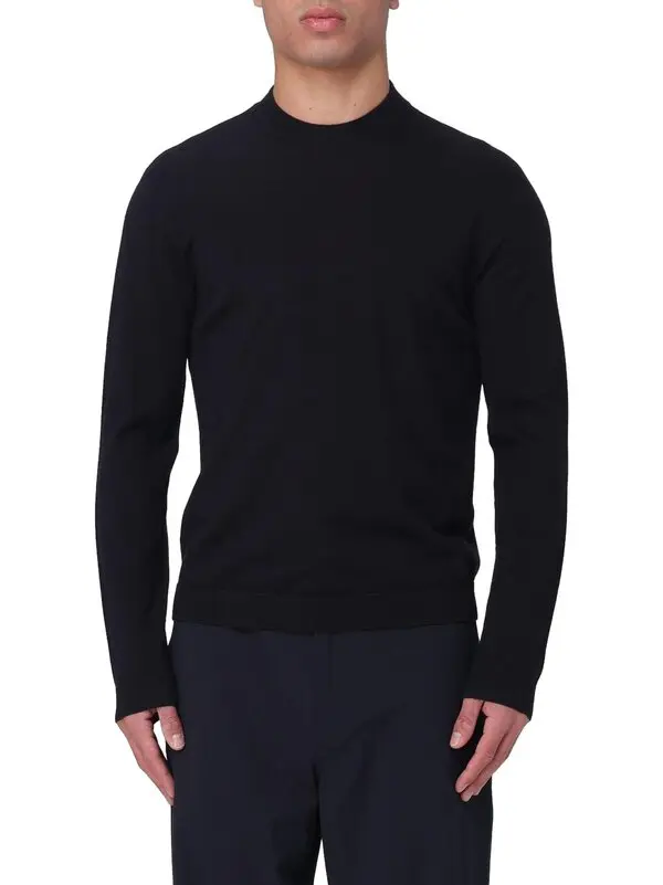 Emporio Armani High Neck Pullover - Navy