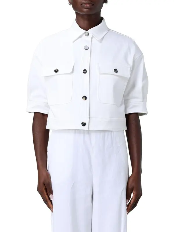 Max Mara Cropped Jacket - White