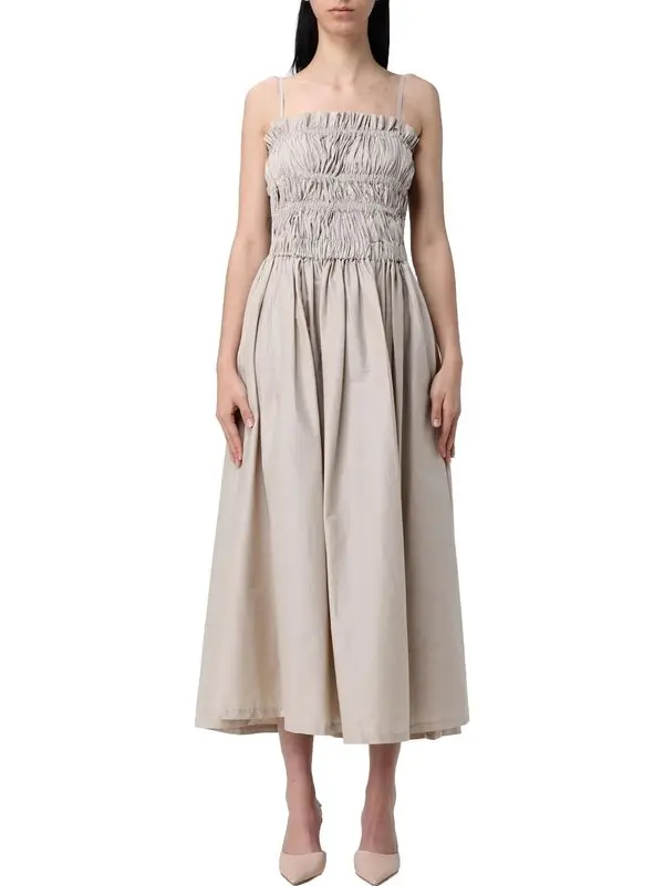 Liviana Conti Midi Dress - Beige