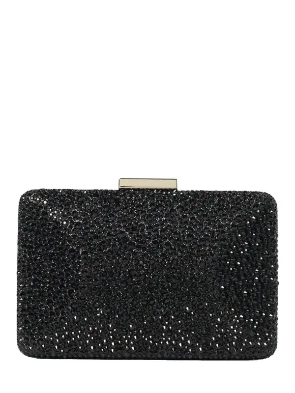 TWENTY FOURHAITCH Clutch With Embellished Detail And -tone Clasp - Black