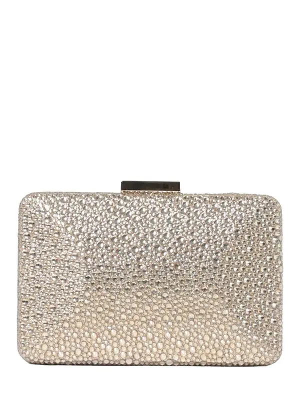 TWENTY FOURHAITCH Clutch With Embellished Detail And -tone Clasp - Gold