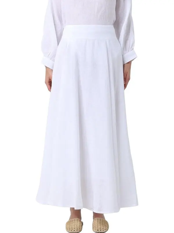 120% Lino Skirt - White