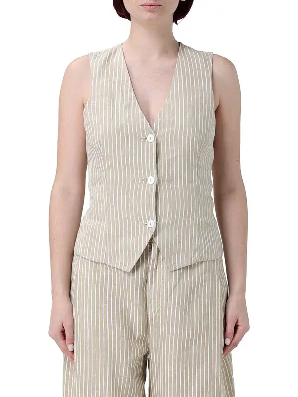 120% Lino Waistcoat - Rope