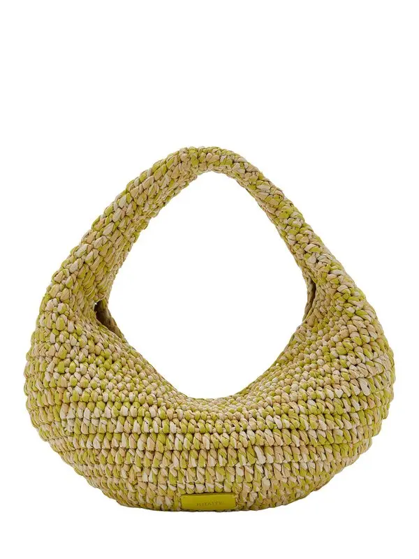 Khaite Olivia Medium Raffia Hobo Bag - Yellow