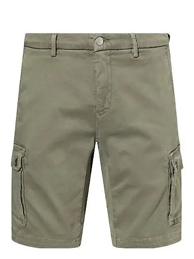 REPLAY Cargo Pocket Denim Shorts - Military