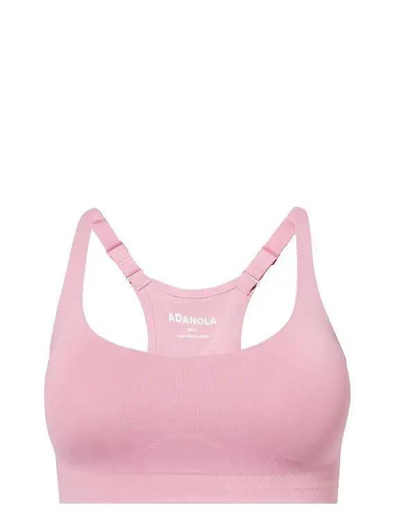 ADANOLA Impact Seamless Racer-back Sports Bra - Dusty Pink