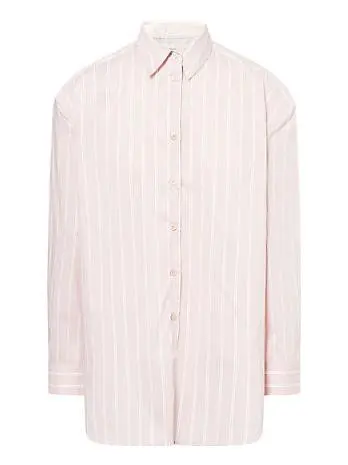 THE FRANKIE SHOP Oana Oversized Striped Shirt - Pink Stripes