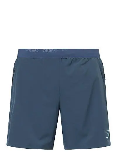 GYMSHARK Sport Hybrid Logo-print Woven Shorts - Gs Stealth Blue