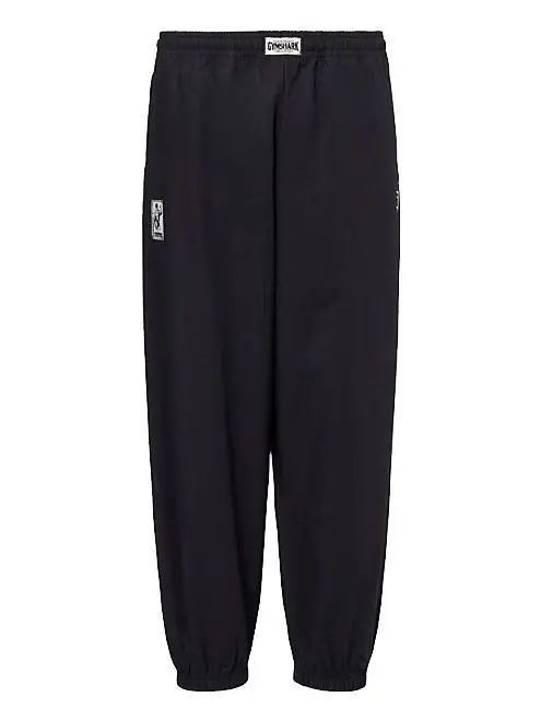 GYMSHARK Pumper Logo-embroidered Cotton Jogging Bottoms - Gs Black