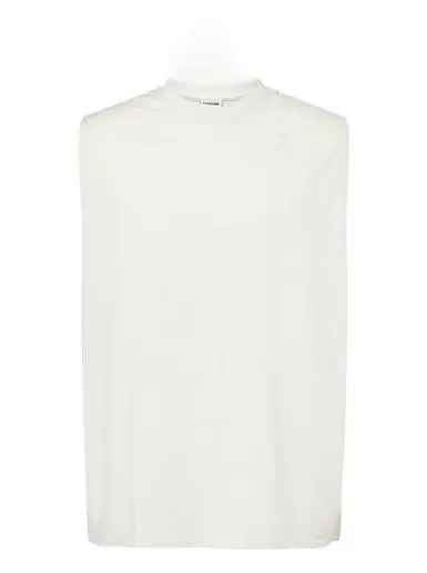GYMSHARK Condition Club Logo-print Stretch-woven Tank Top - Soft White/pop Turq/wash