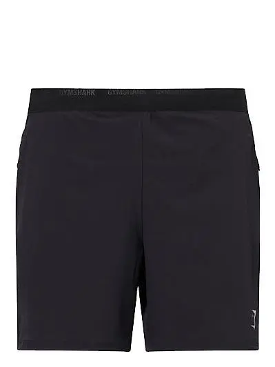 GYMSHARK Sport Hybrid Logo-print Woven Shorts - Gs Black