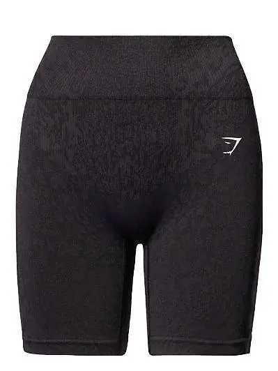 GYMSHARK Adapt Animal Whitney Stretch-woven Shorts - Gs Black/gs Asphalt Grey