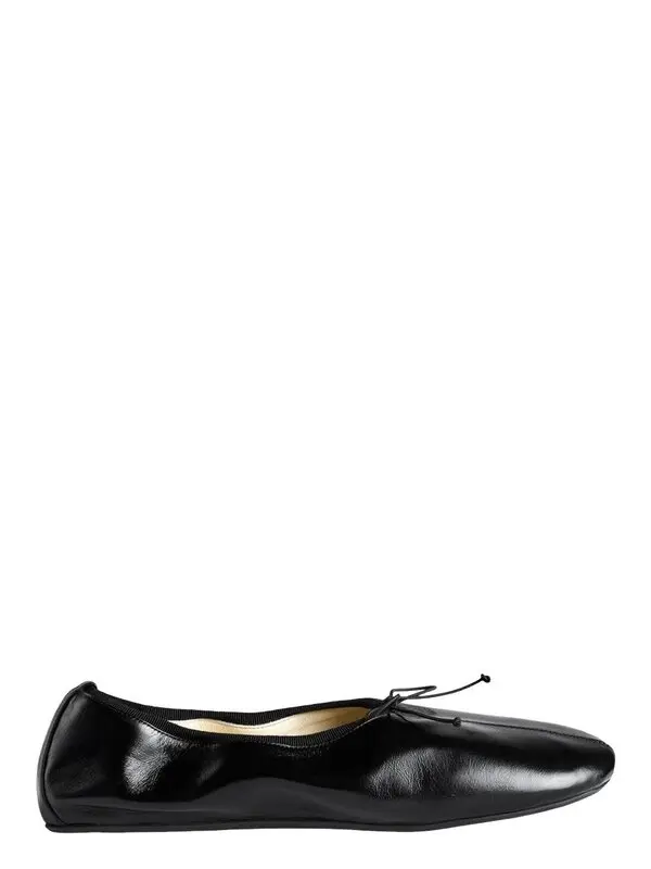 Phoebe Philo Gathered Flat Shoes - Black