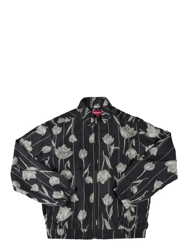 Supreme Floral Silk Track Jacket - Black