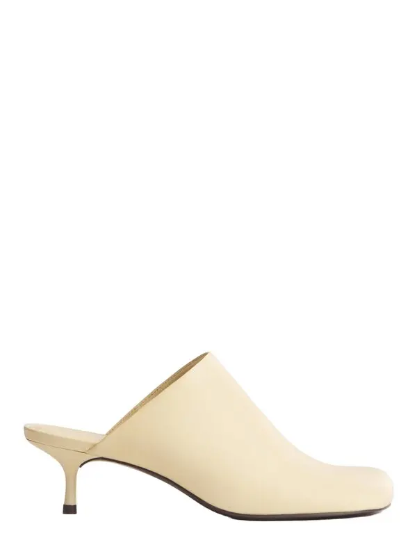 REFORMATION Phadra Heeled Mule - Ivory