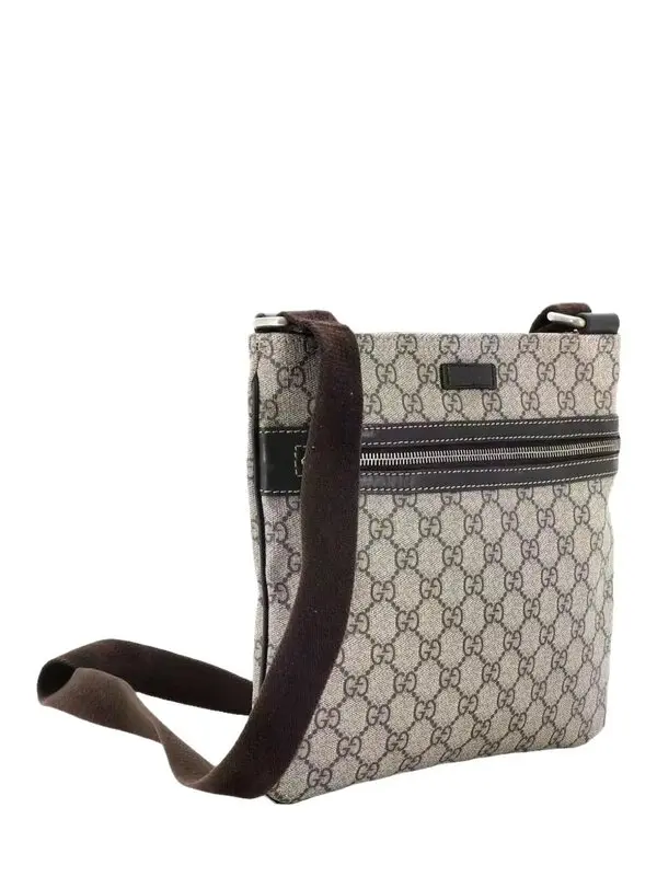 Gucci Gg Coated Canvas Medium Messenger Bag - Brown