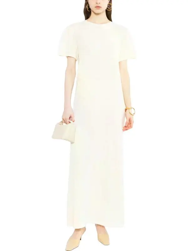 Co Collection Cream Crew Neck T-shirt Maxi Dress - Neutrals