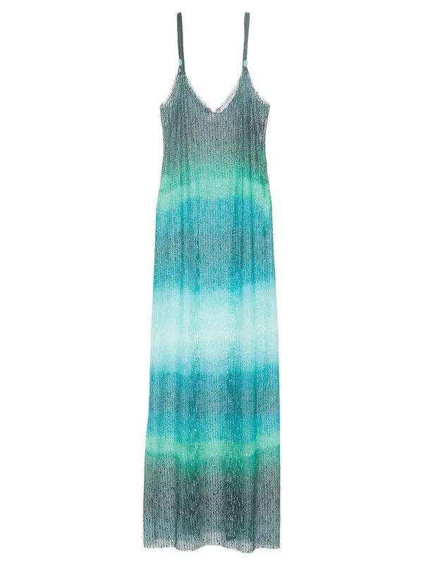 PIN-UP STARS Tie-dye Maxi Dress - Blue