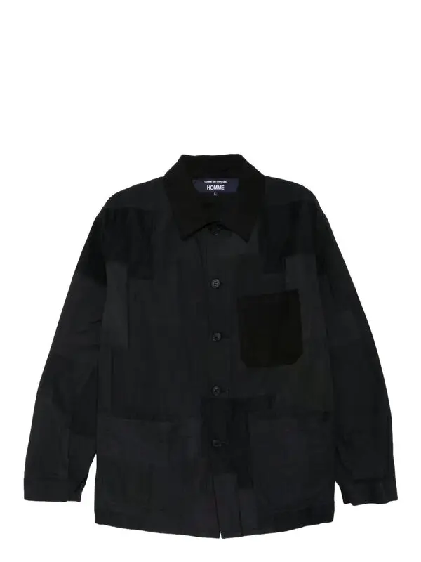 Comme Des Garçons Patchwork Cotton Jacket - Black