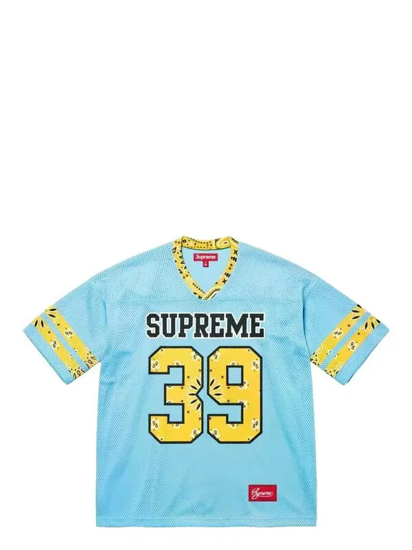 Supreme Bandana Football T-shirt - Blue