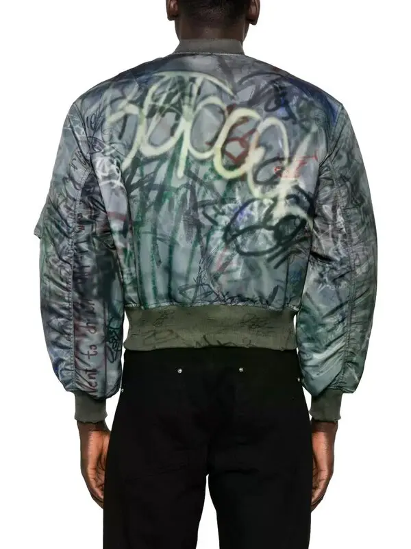 PROTOCOL INDEX Reversible Bomber Jacket - Grey