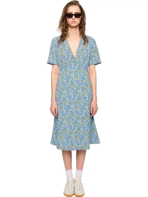 Zadig&Voltaire Rhodral Midi Dress - Natural