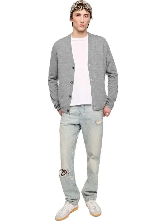 Zadig&Voltaire Remi Wool Cardigan - Gray