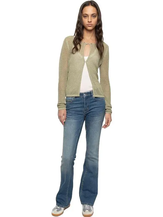 Zadig&Voltaire Saya Cardigan With Lurex - Brown