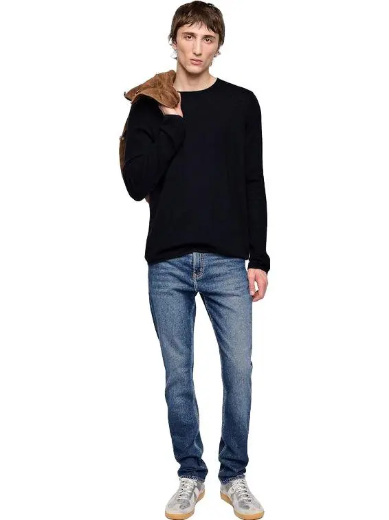 Zadig&Voltaire Teiss Cashmere Sweater With Concert Embroidery - Natural
