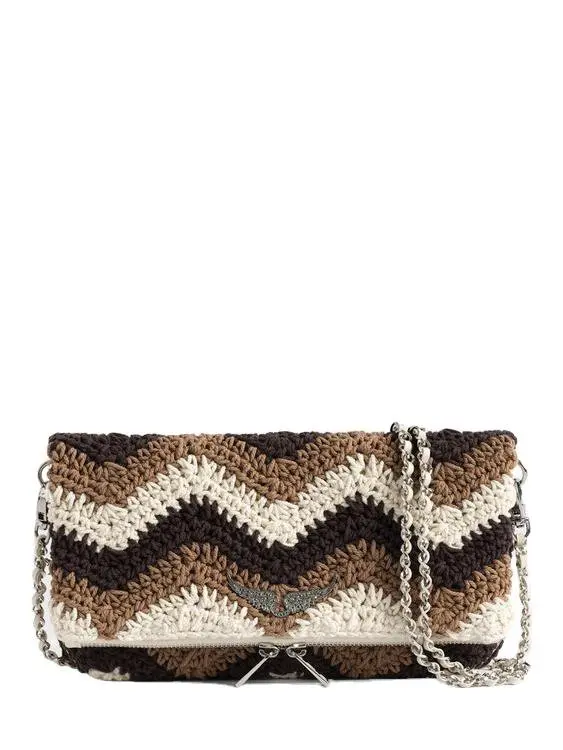 Zadig&Voltaire Rock Crochet Clutch - Natural