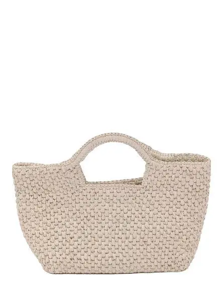 Velvet By Graham & Spencer Sandy Raffia Bag - Red