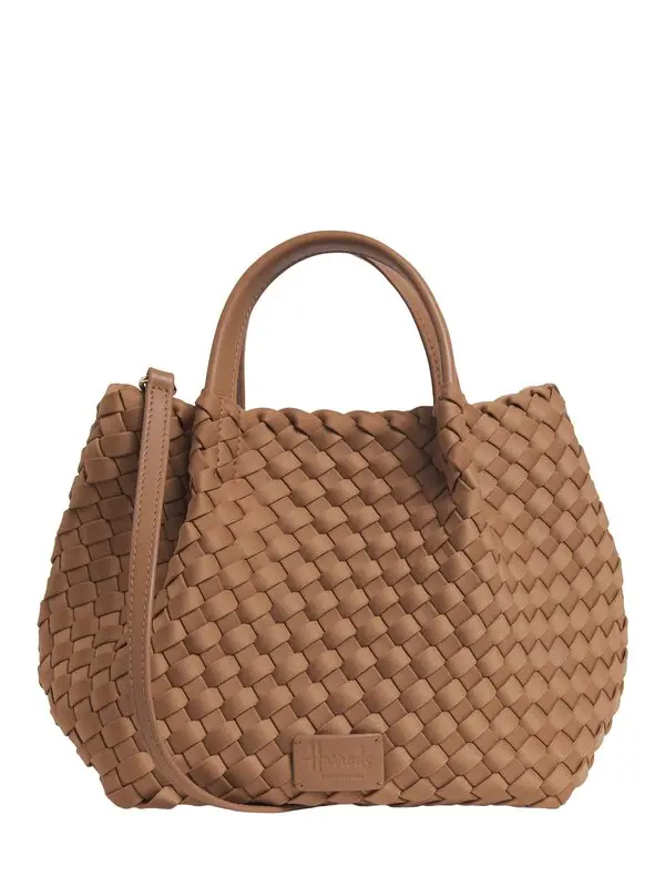Harrods Mini Woven Tote Bag - Brown