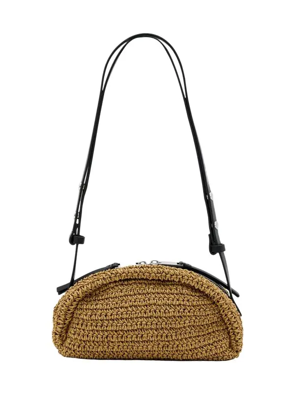 ALLSAINTS Rosalie Raffia Cross-body Bag - Brown