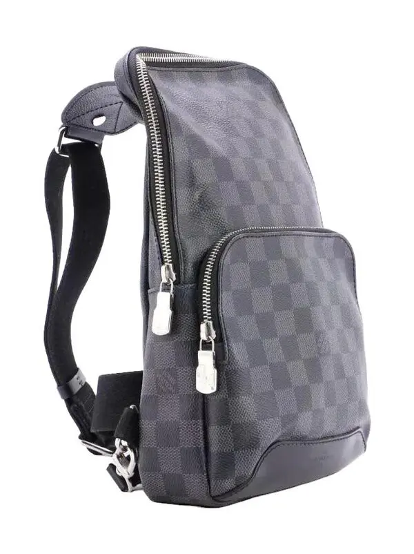 LOUIS VUITTON Avenue Sling Bag Damier Graphite - Black