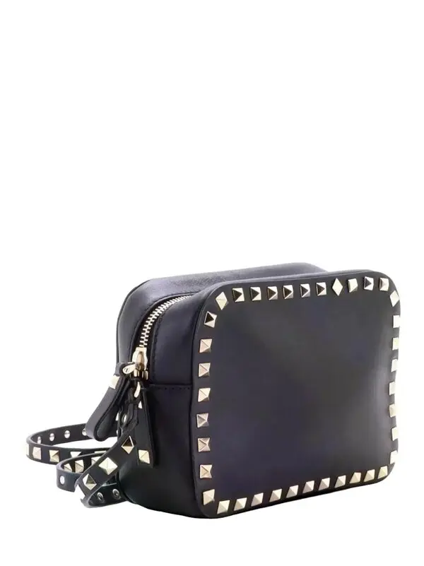Valentino Garavani Rockstud Leather Camera Bag - Black