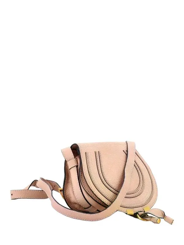 Chloé Marcie Leather Small Crossbody Bag - Neutrals