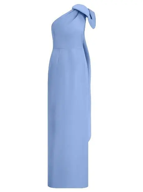 Oscar De La Renta Bow-detail Faille Column Gown - Red