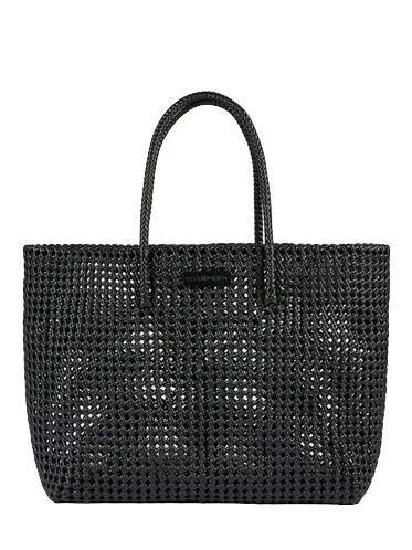 Sandro Woven Tote Bag - Black