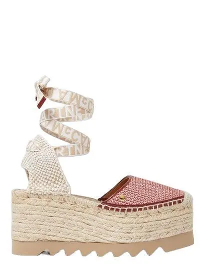 Stella McCartney Gaia Raffia Espadrilles - Beige