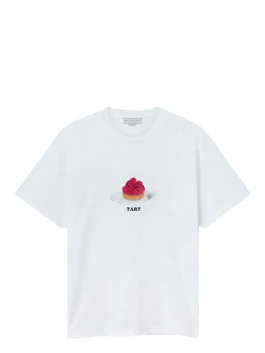 Stella McCartney Organic Cotton Raspberry Graphic T-shirt - White