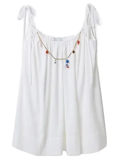 Stella McCartney Embellished Mini Dress - White