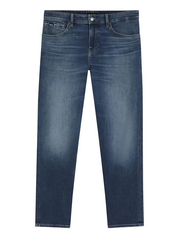 BOSS Maine Regular-fit Soft-touch Denim Jeans - Dark Blue